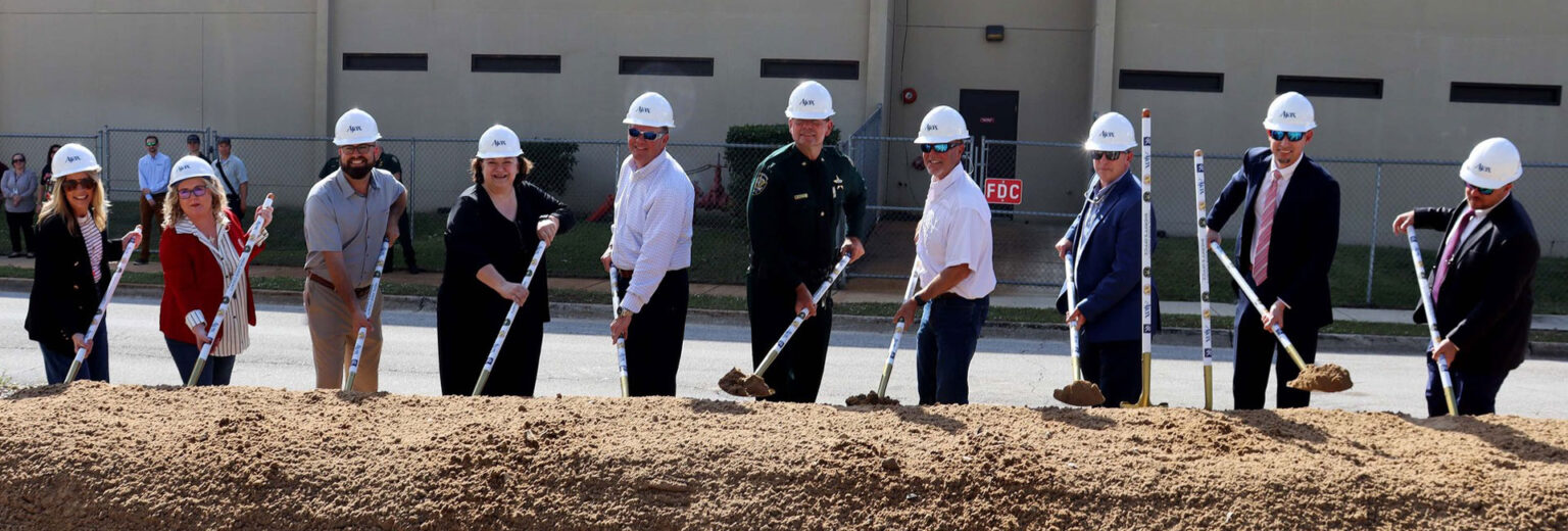 Sheriff breaks ground on jail expansion - Ajax Building Company